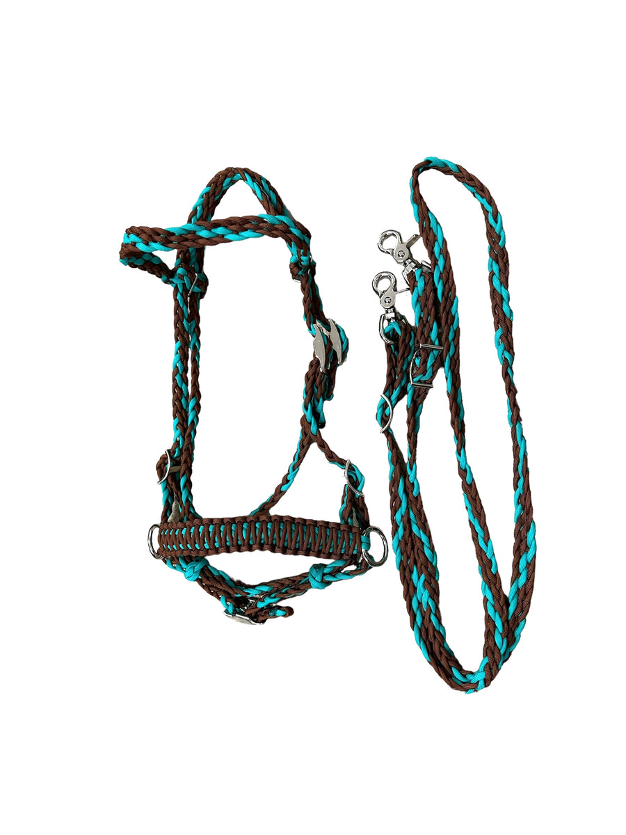 Complete Bitless bridle for ponies …side pull hackamore with reins ...